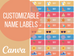 Kid's Name Labels | Printable Canva Name Labels Template – Simplicity ...