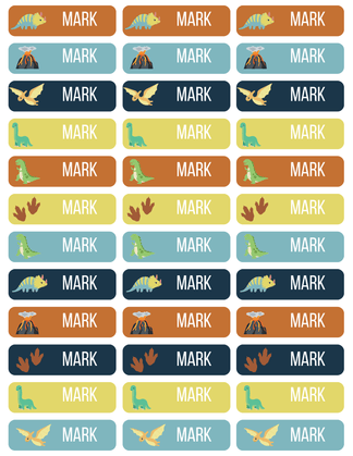 Kid's Name Labels | Printable Canva Name Labels Template – Simplicity ...