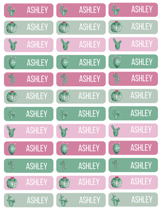 Kid's Name Labels | Printable Canva Name Labels Template – Simplicity ...