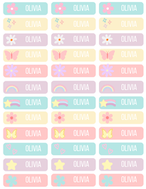 Kid's Name Labels | Printable Canva Name Labels Template – Simplicity ...