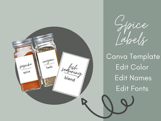 Printable Kitchen Spice Labels – Simplicity Home Living