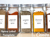 Printable Kitchen Spice Labels – Simplicity Home Living
