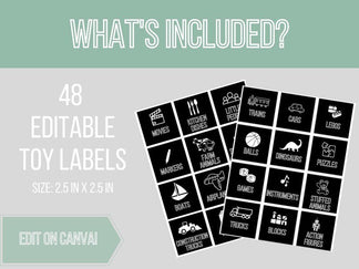 Printable Toy Bin Labels for Playroom and Classroom – Simplicity Home ...