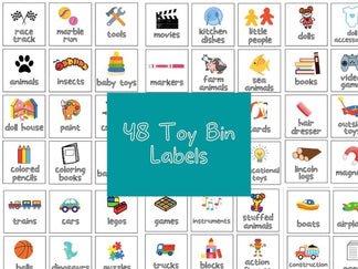 Printable Toy Bin Labels for Playroom and Classroom – Simplicity Home ...